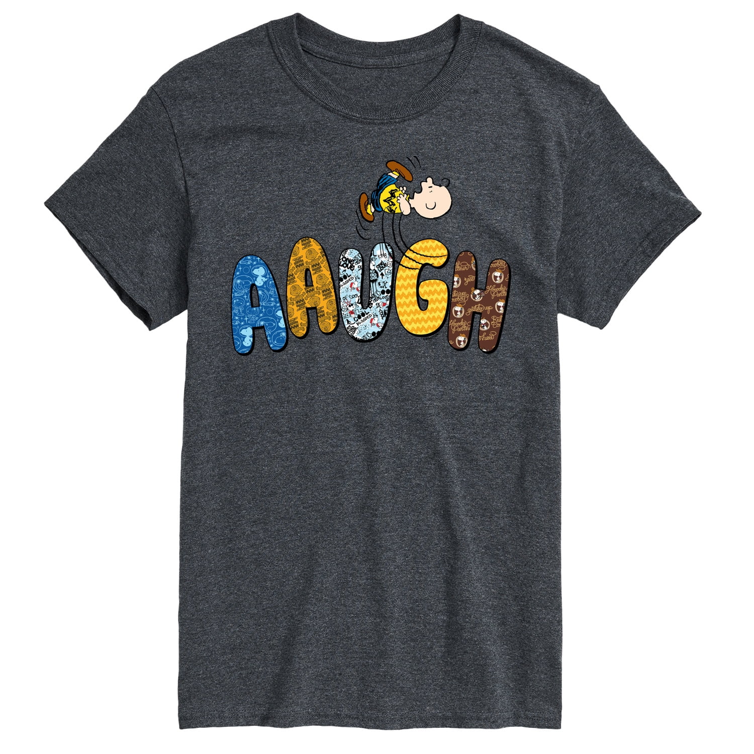 Peanuts - Aaugh Pattern Charlie Brown - Men's Short Sleeve Graphic T ...