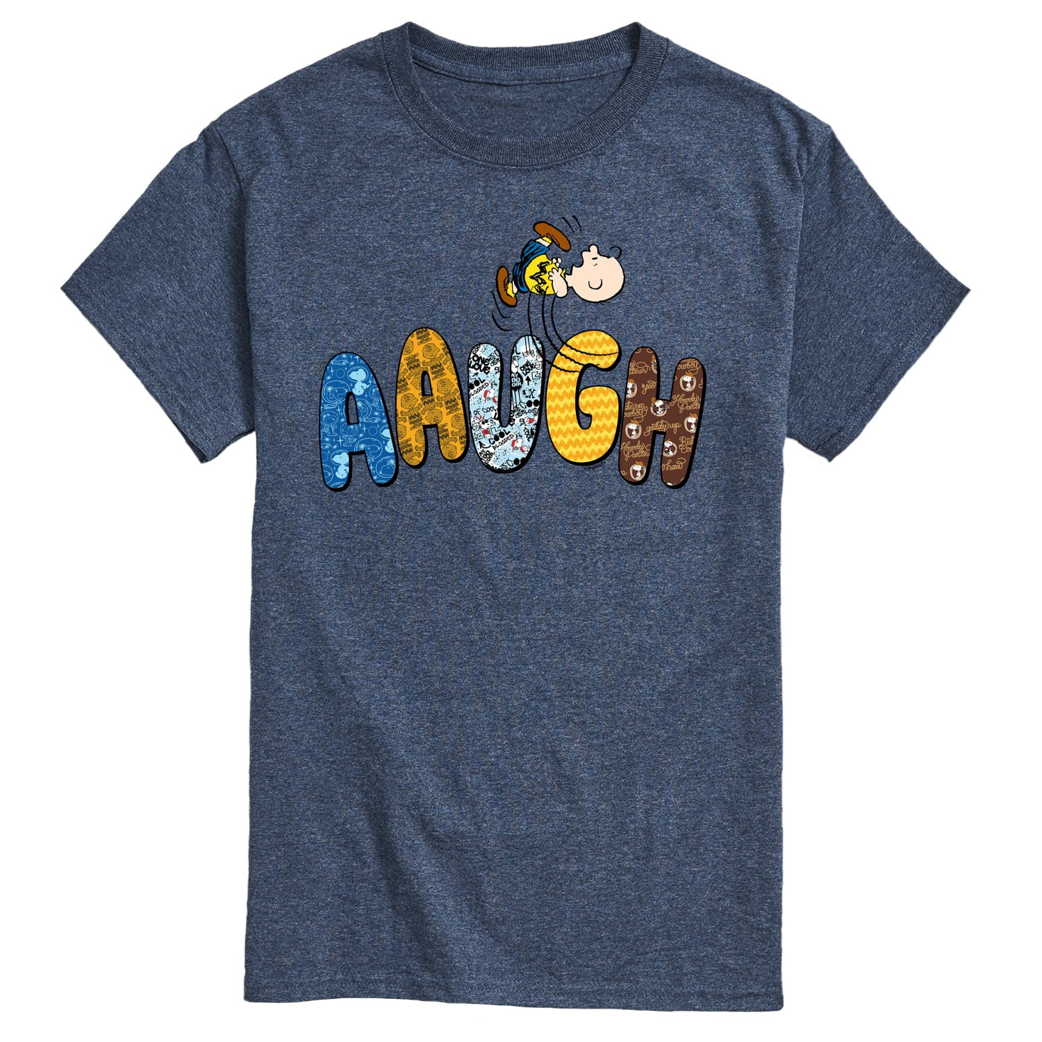 Peanuts - Aaugh Pattern Charlie Brown - Men's Short Sleeve Graphic T ...