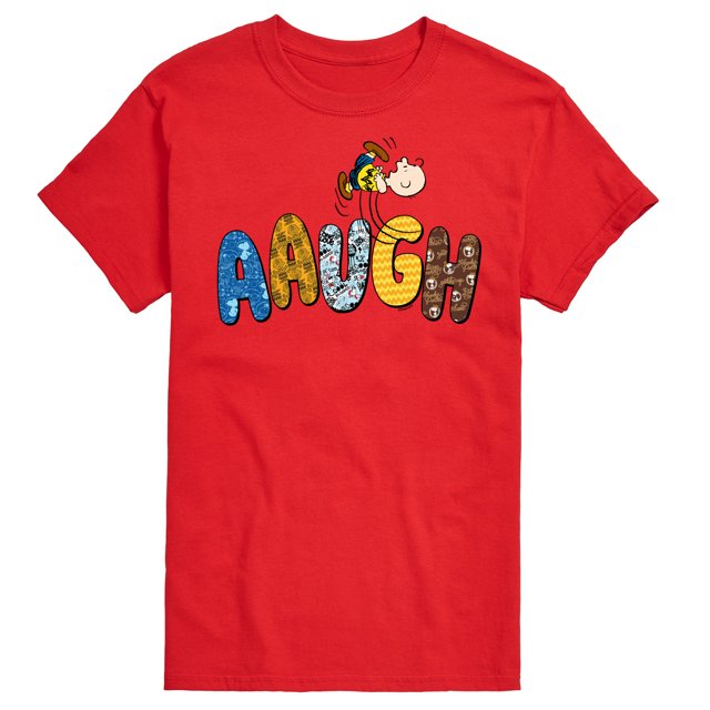 Peanuts - Aaugh Pattern Charlie Brown - Men's Short Sleeve Graphic T ...
