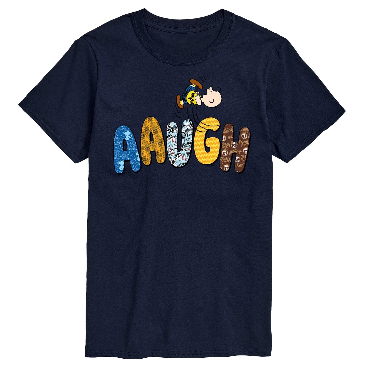 Peanuts - Aaugh Pattern Charlie Brown - Men's Short Sleeve Graphic T ...