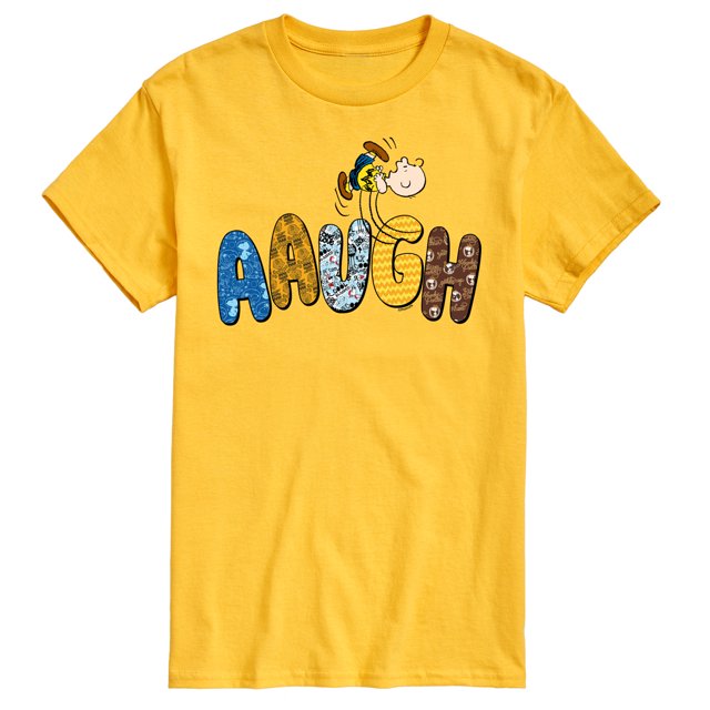 Peanuts - Aaugh Pattern Charlie Brown - Men's Short Sleeve Graphic T ...