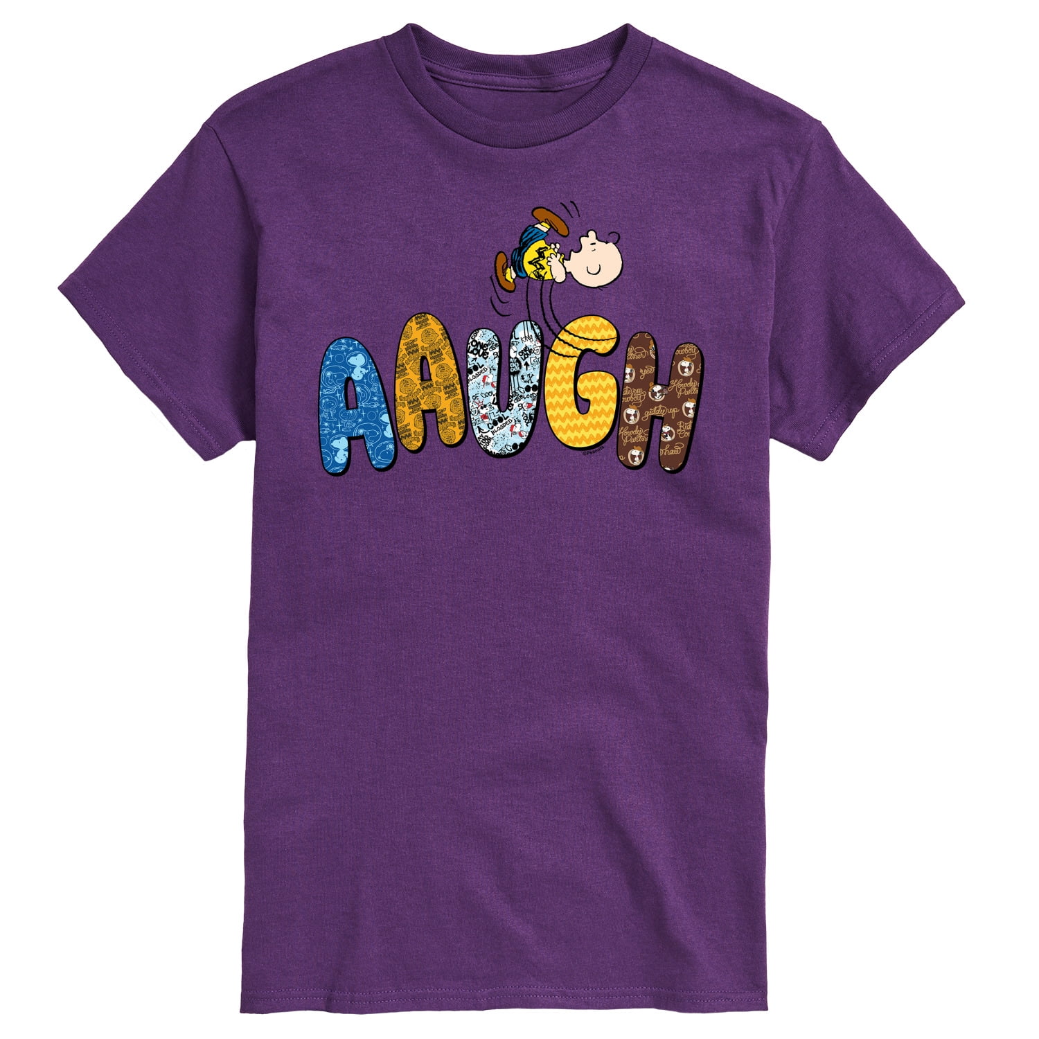 Peanuts - Aaugh Pattern Charlie Brown - Men's Short Sleeve Graphic T ...