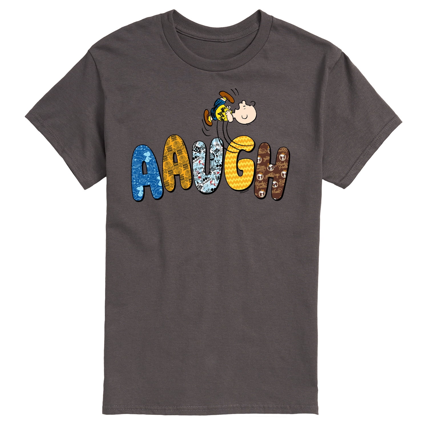 Peanuts - Aaugh Pattern Charlie Brown - Men's Short Sleeve Graphic T ...