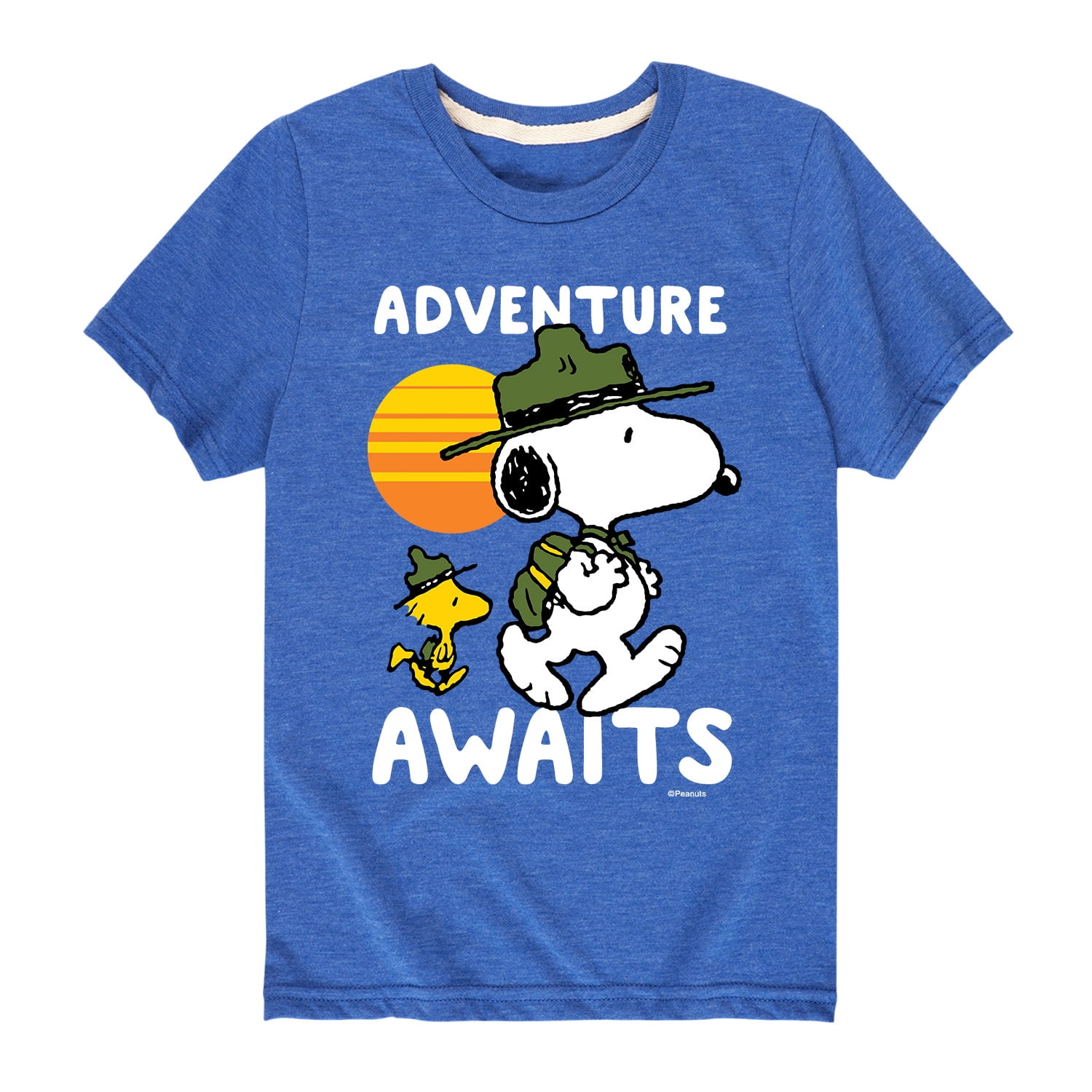 Peanuts - Adventure Awaits - Toddler and Youth Short Sleeve T-Shirt ...