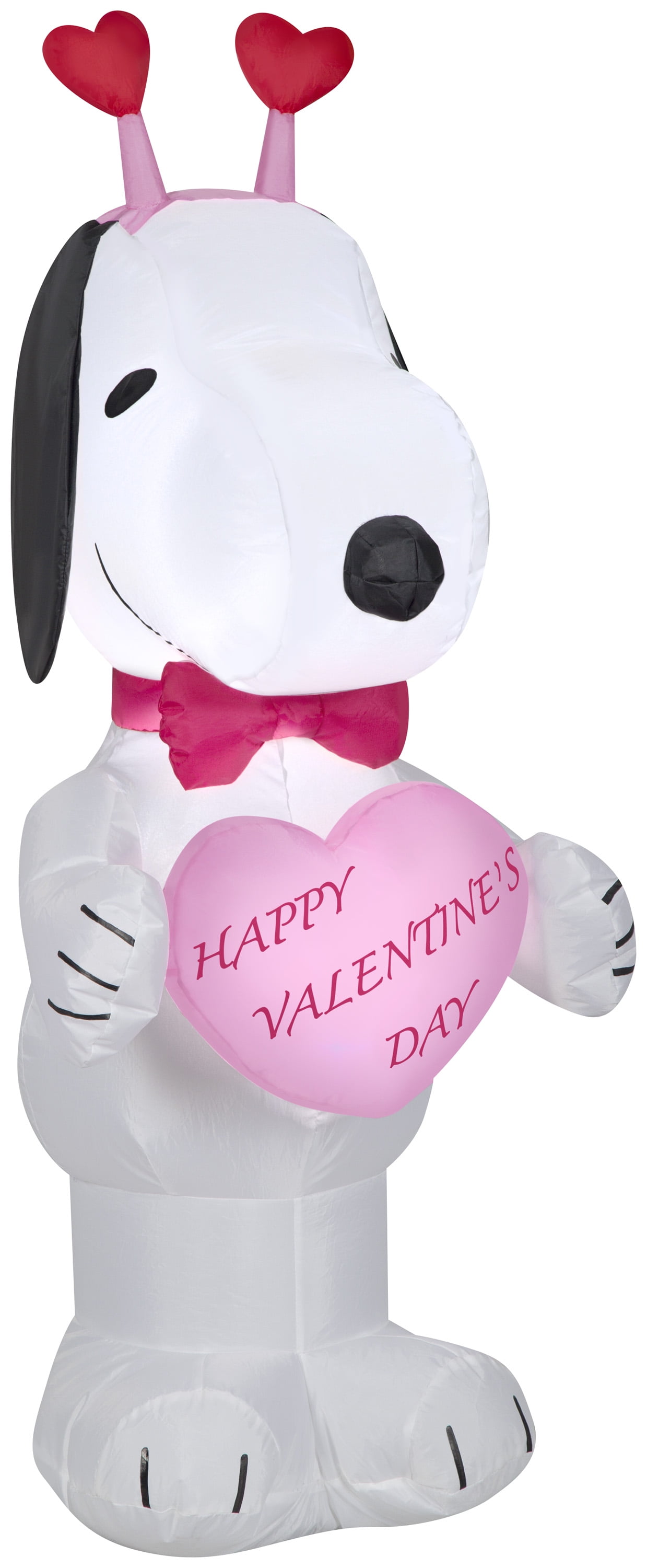 Gemmy Airblown Inflatable Valentine Snoopy, 3.5 ft Tall, Pink, Peanuts ...