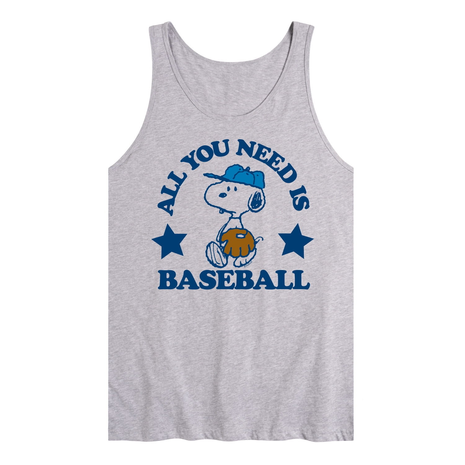 Peanuts - All You Need Is Baseball - Snoopy - Men's Jersey Tank ...