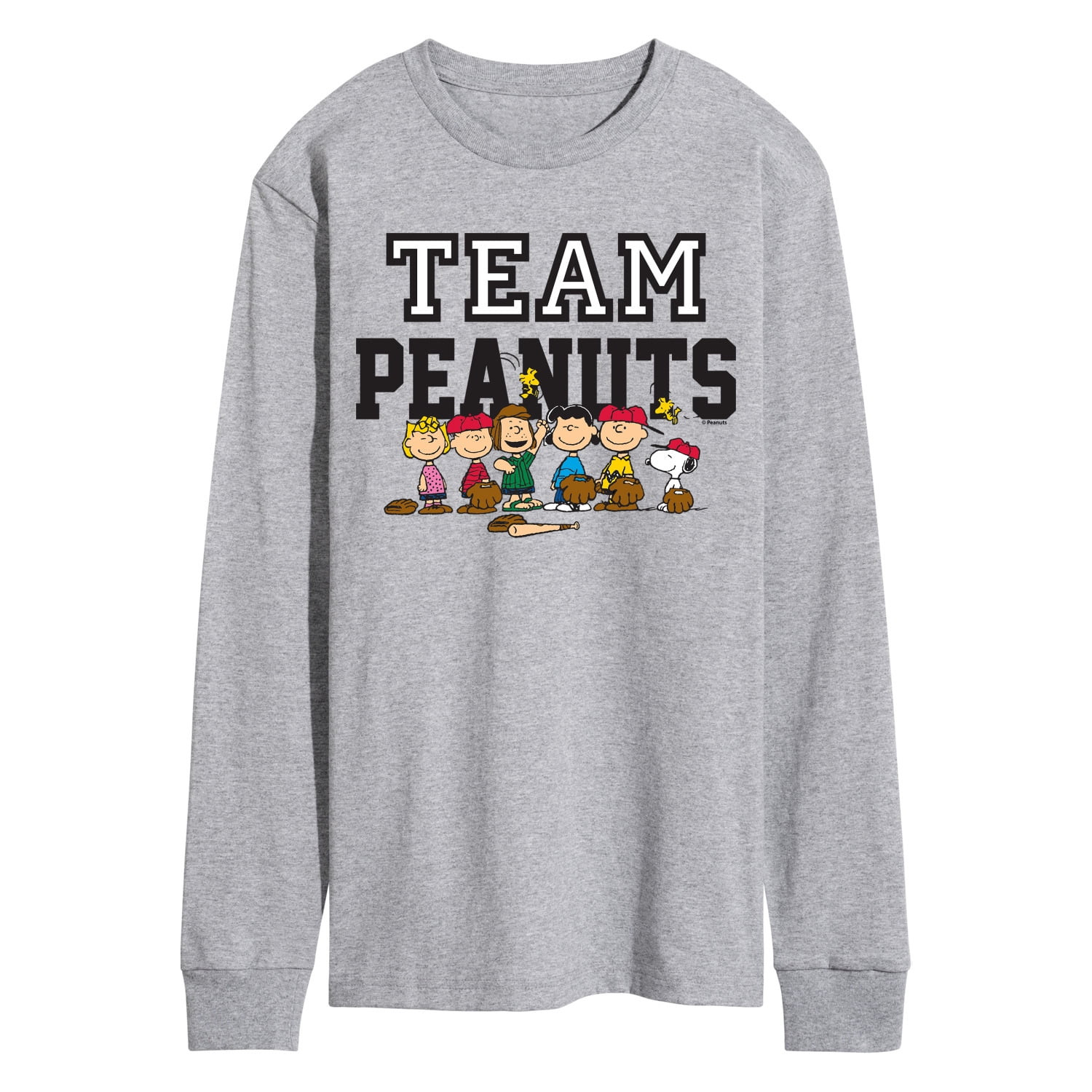 Peanuts - Baseball Team - Men's Long Sleeve Graphic T-Shirt - Walmart.com