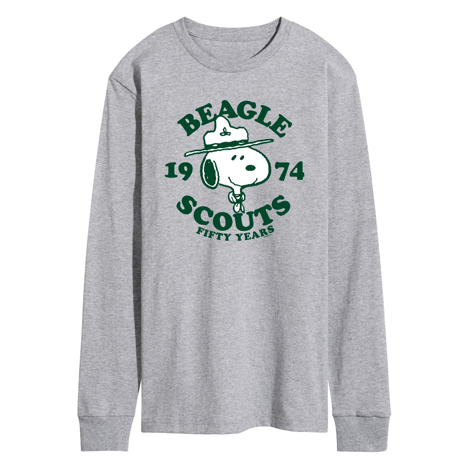 Peanuts - Beagle Scout 50 Years - Men's Long Sleeve T-Shirt - Walmart.com