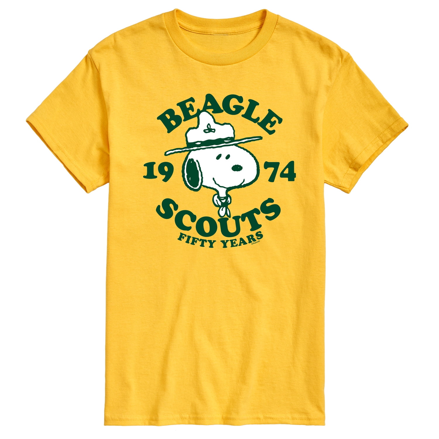 Peanuts - Beagle Scout 50 Years - Men's Short Sleeve Graphic T-Shirt ...