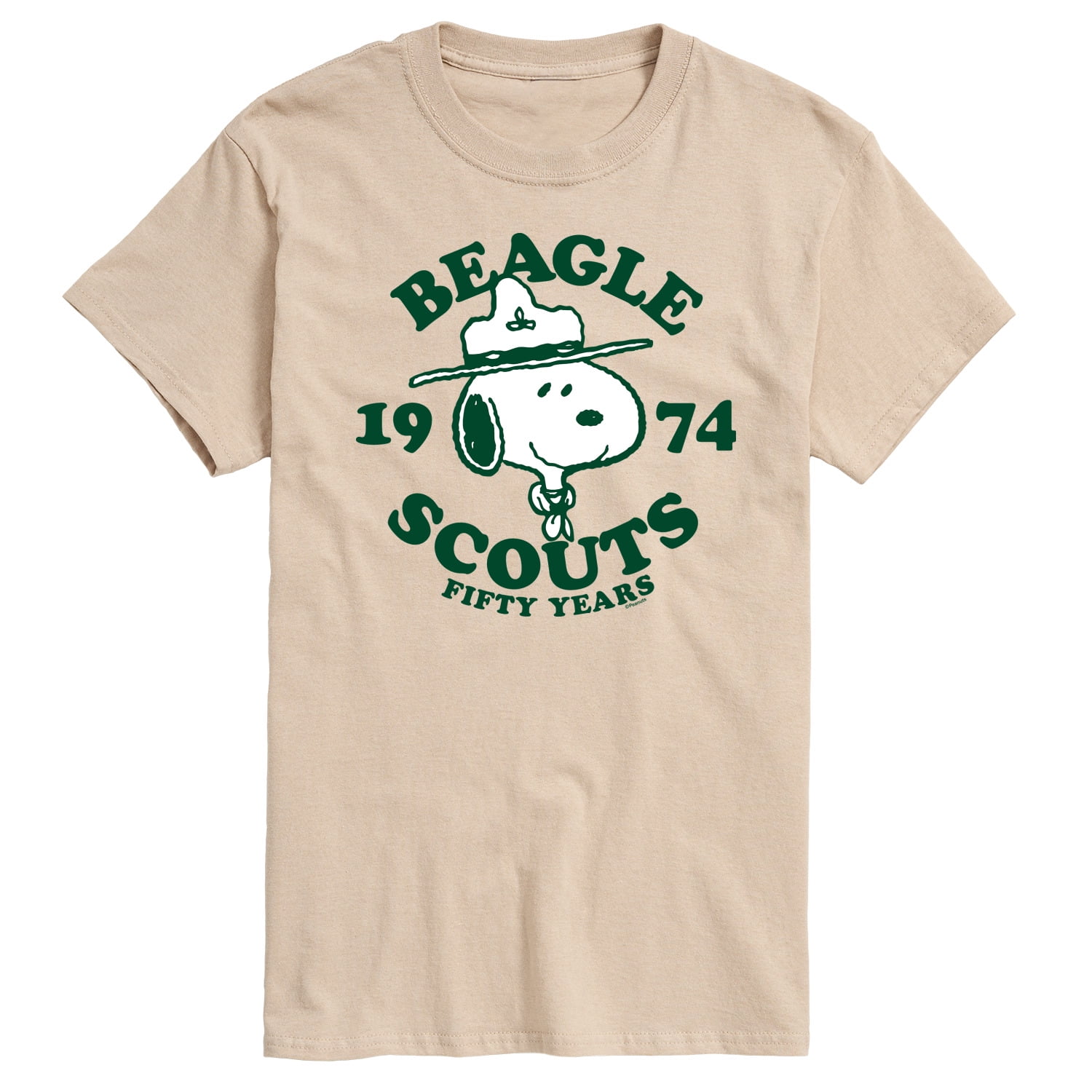 Peanuts - Beagle Scout 50 Years - Men's Short Sleeve Graphic T-Shirt ...