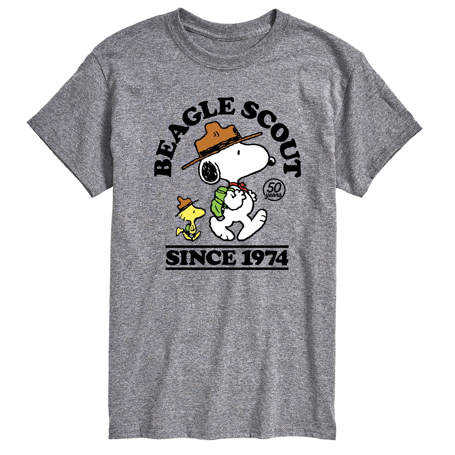 Peanuts - Beagle Scout Since 1974 - Men's Short Sleeve Graphic T-Shirt ...
