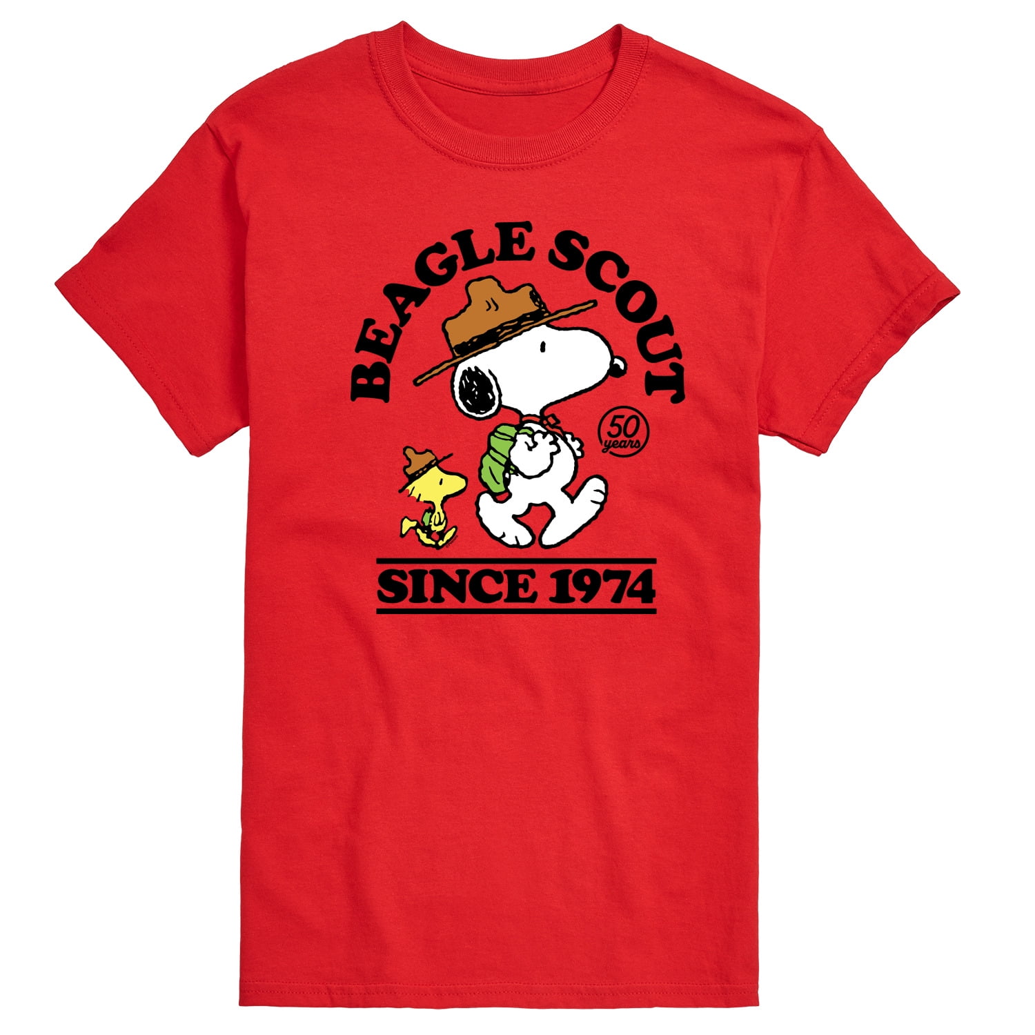 Peanuts - Beagle Scout Since 1974 - Men's Short Sleeve Graphic T-Shirt ...