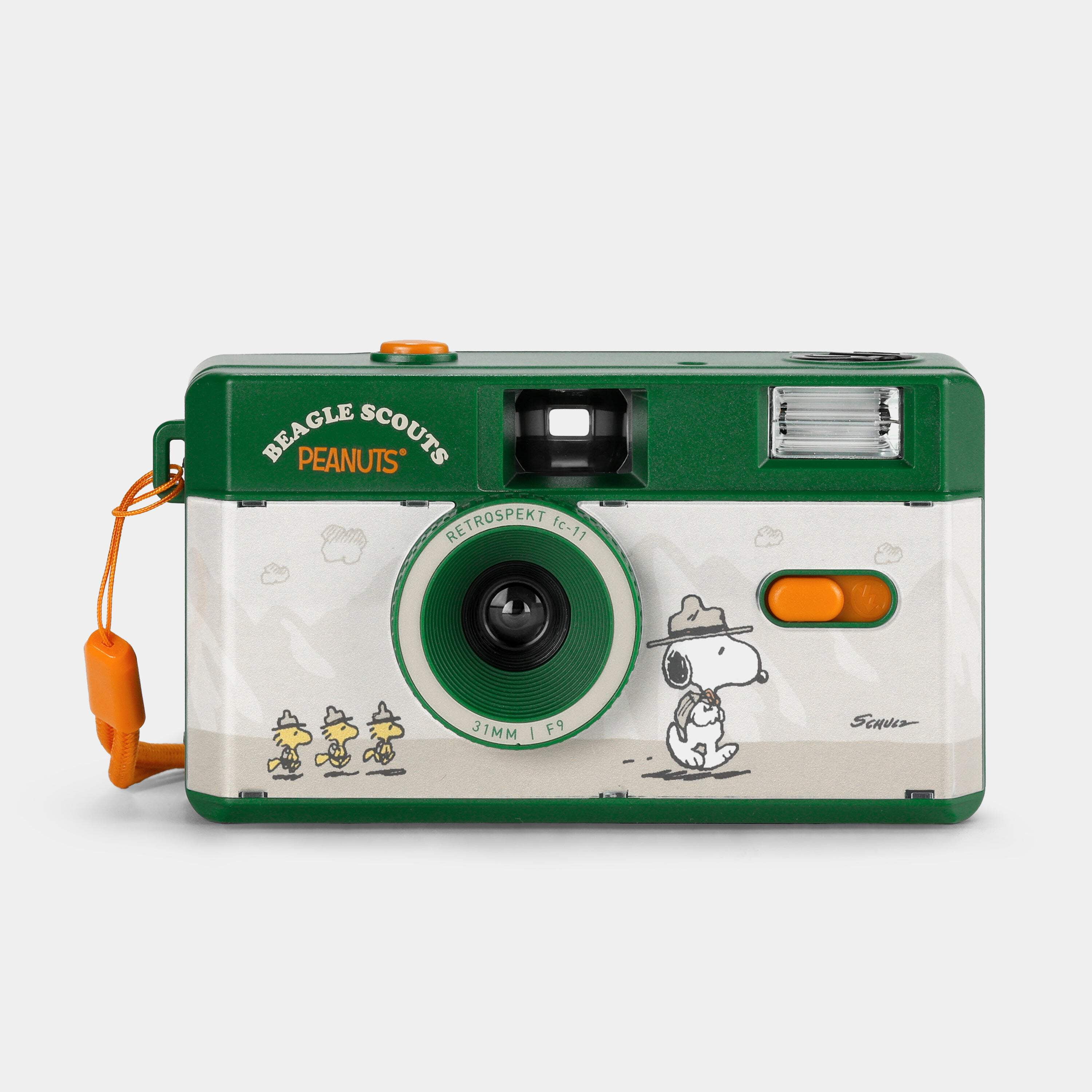 Peanuts Beagle Scouts 35mm Film Camera, Fixed-Focus Lens, Built-in ...