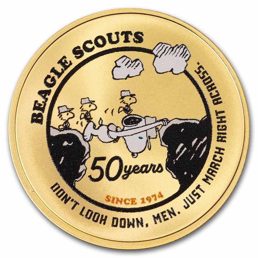 Peanuts® Beagle Scouts 50th Anniversary 1 oz Gold Round - Walmart.com