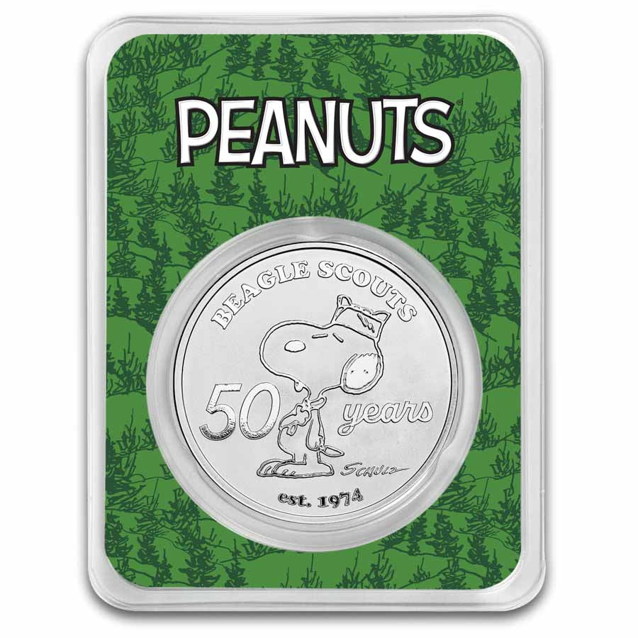 Peanuts® Beagle Scouts 50th Anniversary 1 oz Silver in TEP - Walmart.com