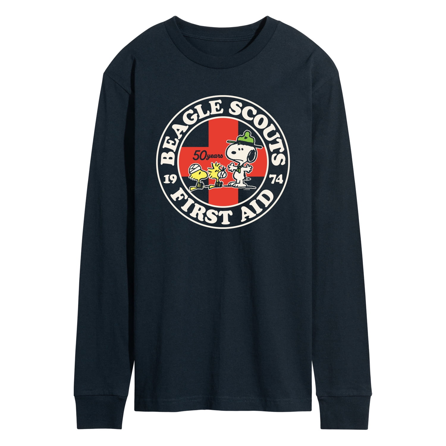 Peanuts - Beagle Scouts First Aid - Men's Long Sleeve T-Shirt - Walmart.com