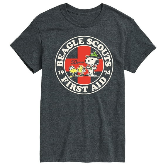 Peanuts - Beagle Scouts First Aid - Men's Short Sleeve Graphic T-Shirt ...