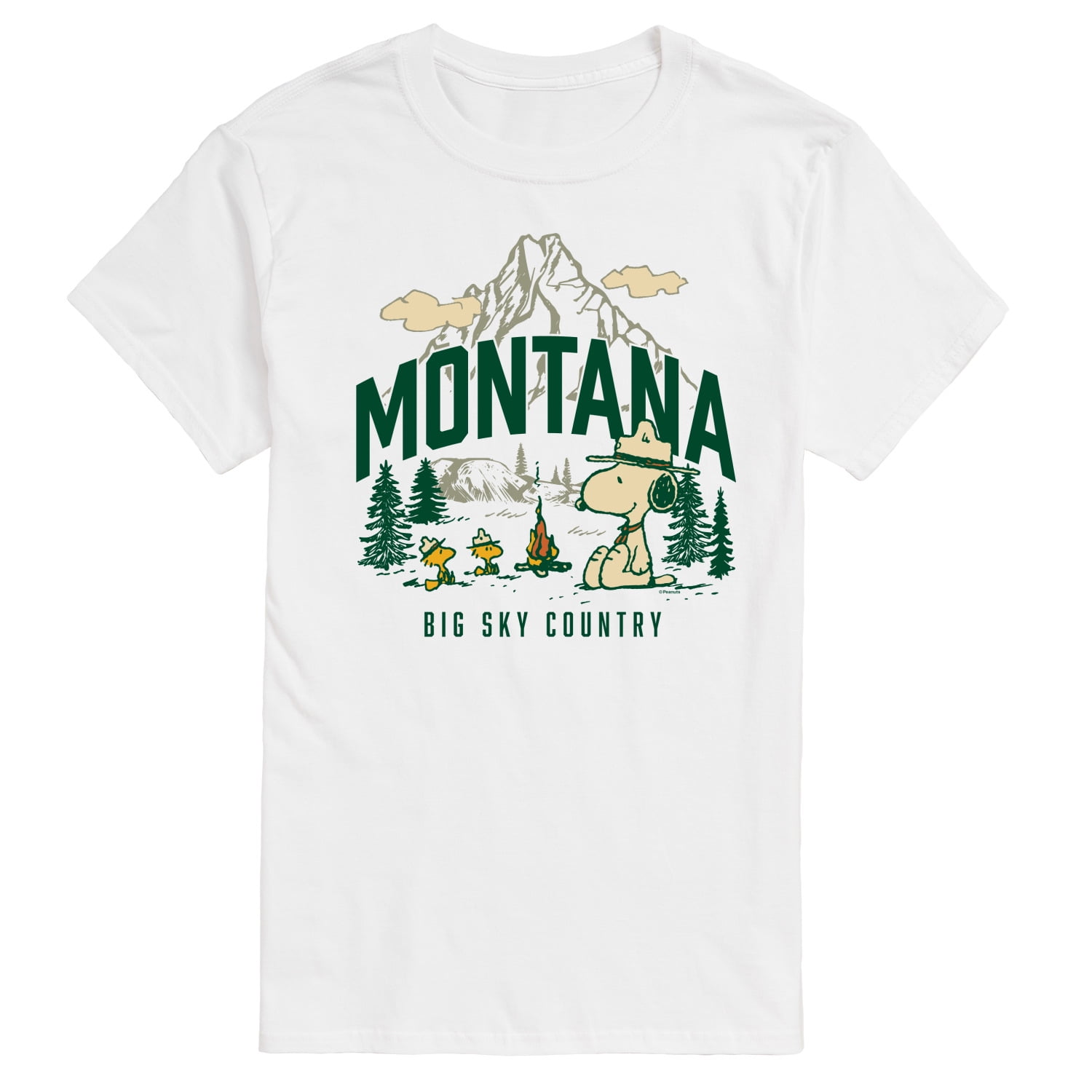 Peanuts - Beagle Scouts Montana - Men's Short Sleeve Graphic T-Shirt ...