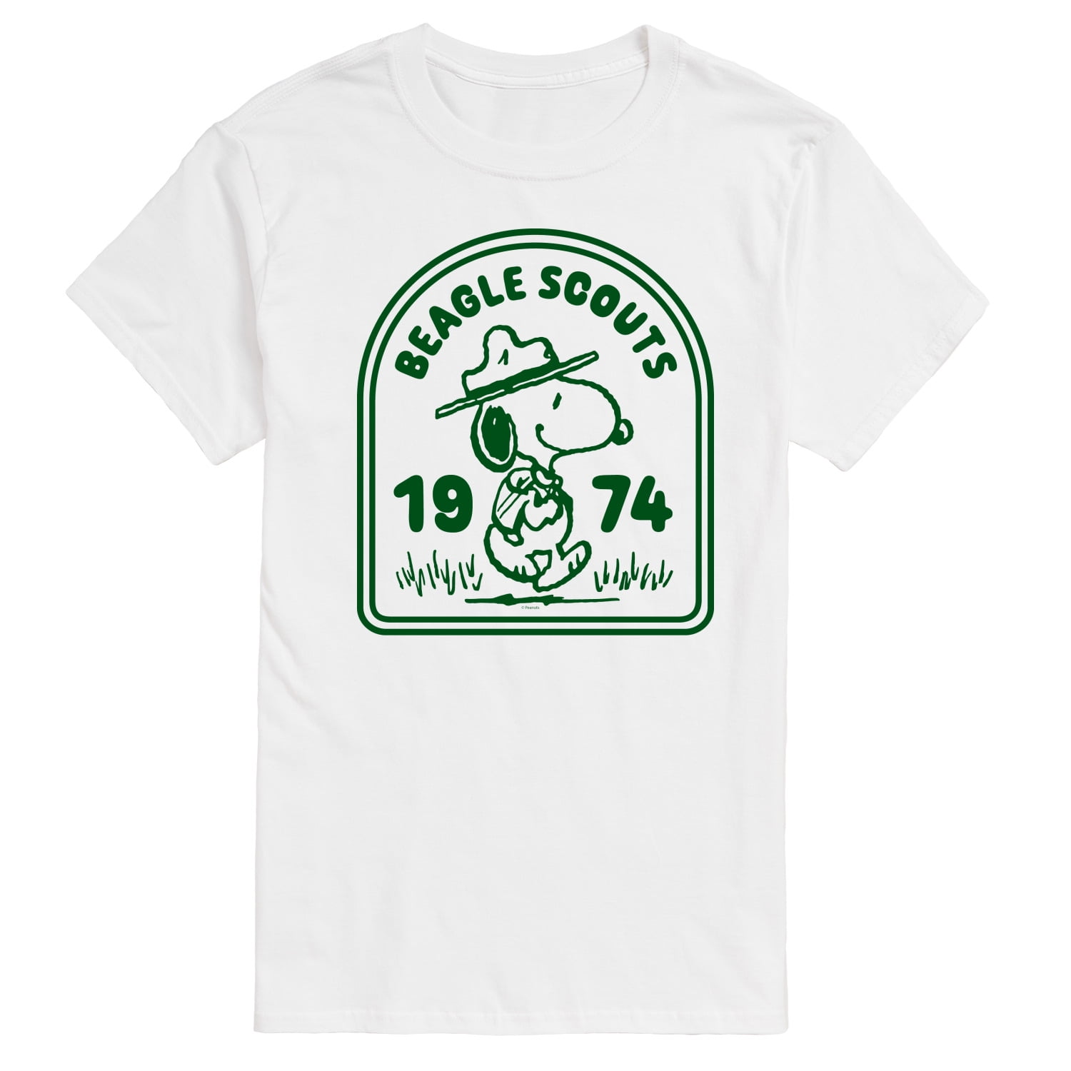 Peanuts - Beagle Scouts One Color Badge - Men's Short Sleeve Graphic T ...