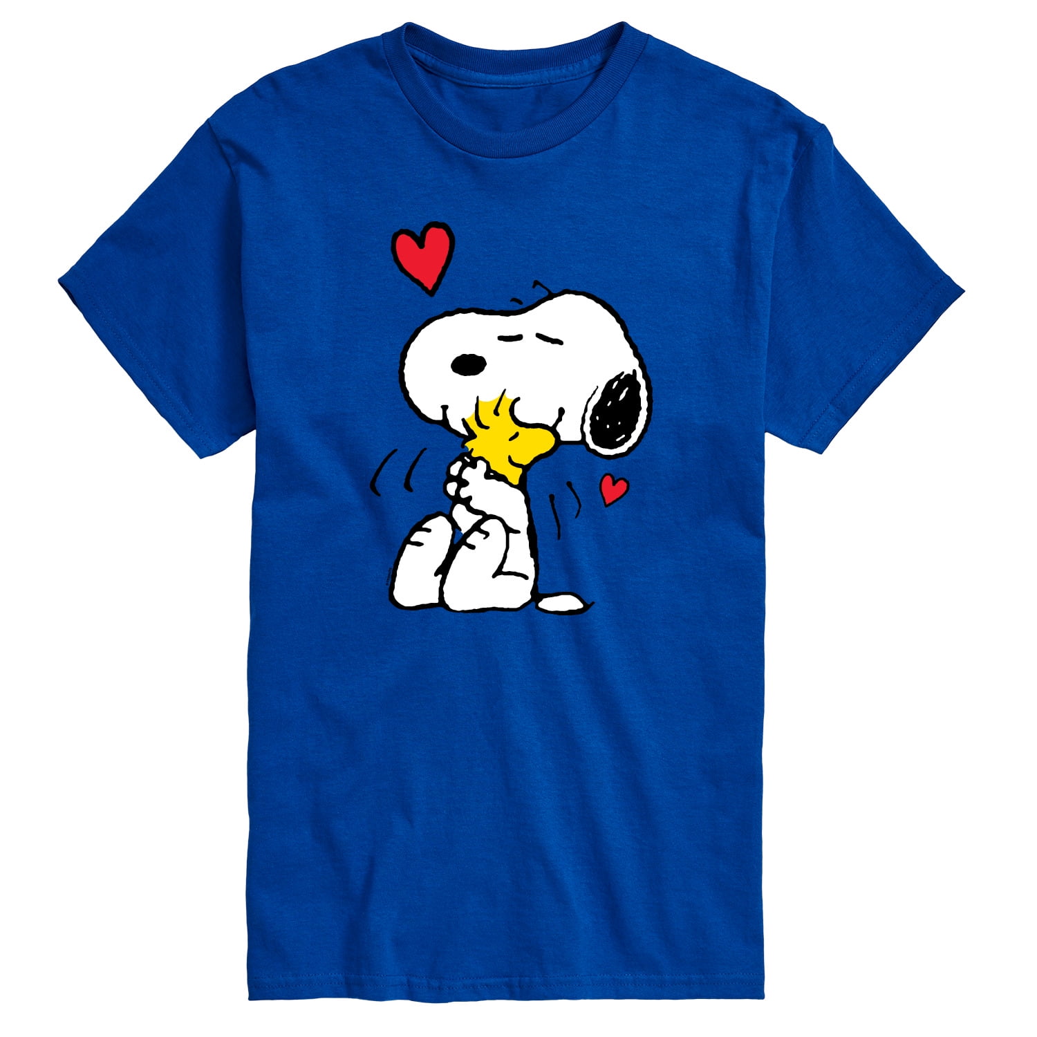 Peanuts Men's Snoopy and Woodstock T-Shirt, Short Sleeve, 100% Cotton ...