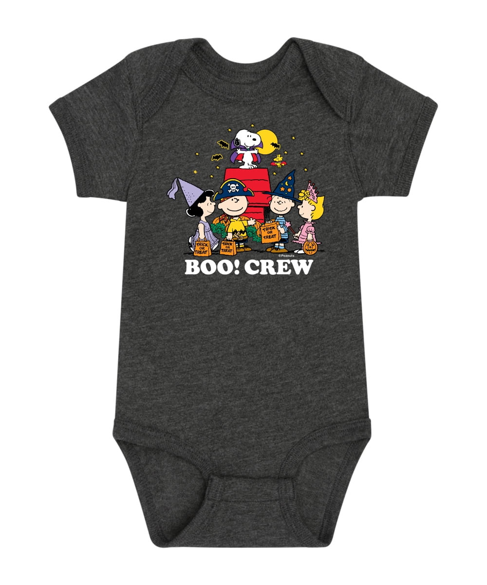 Peanuts - Boo Crew - Infant Baby One Piece - Walmart.com