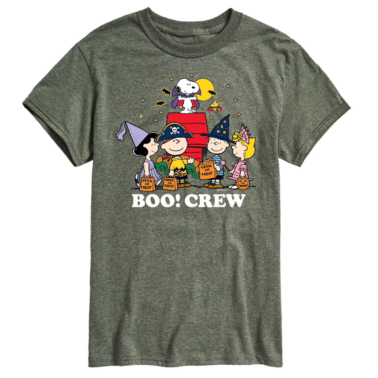 Peanuts - Boo Crew - Men's Short Sleeve Graphic T-Shirt - Walmart.com