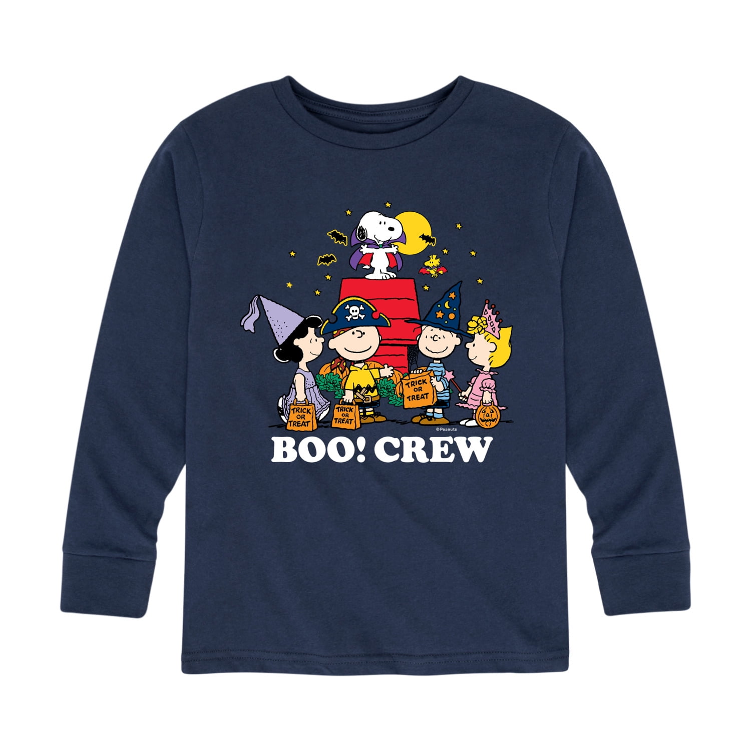 Peanuts - Boo Crew - Toddler And Youth Long Sleeve Graphic T-Shirt ...