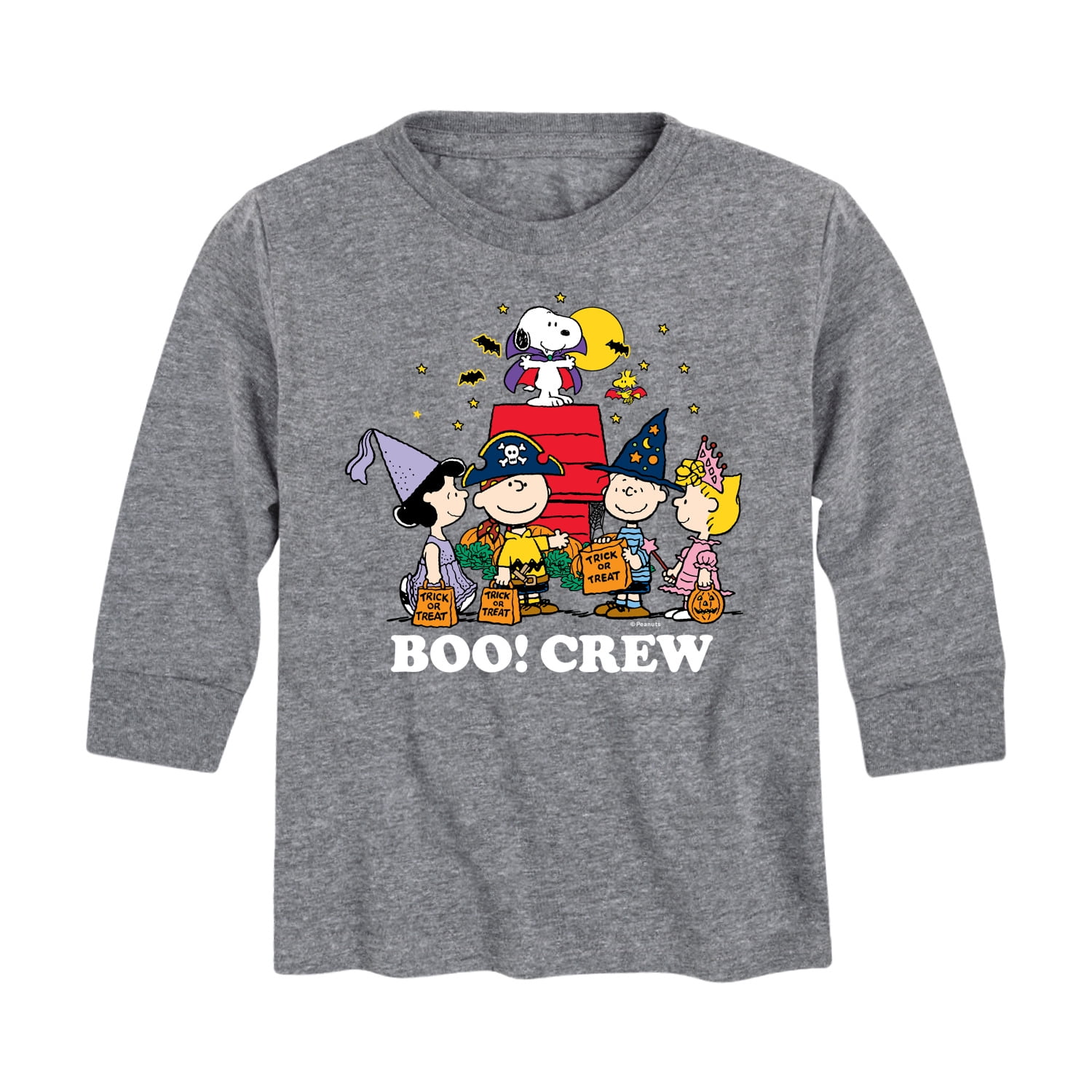 Peanuts - Boo Crew - Toddler And Youth Long Sleeve Graphic T-Shirt ...
