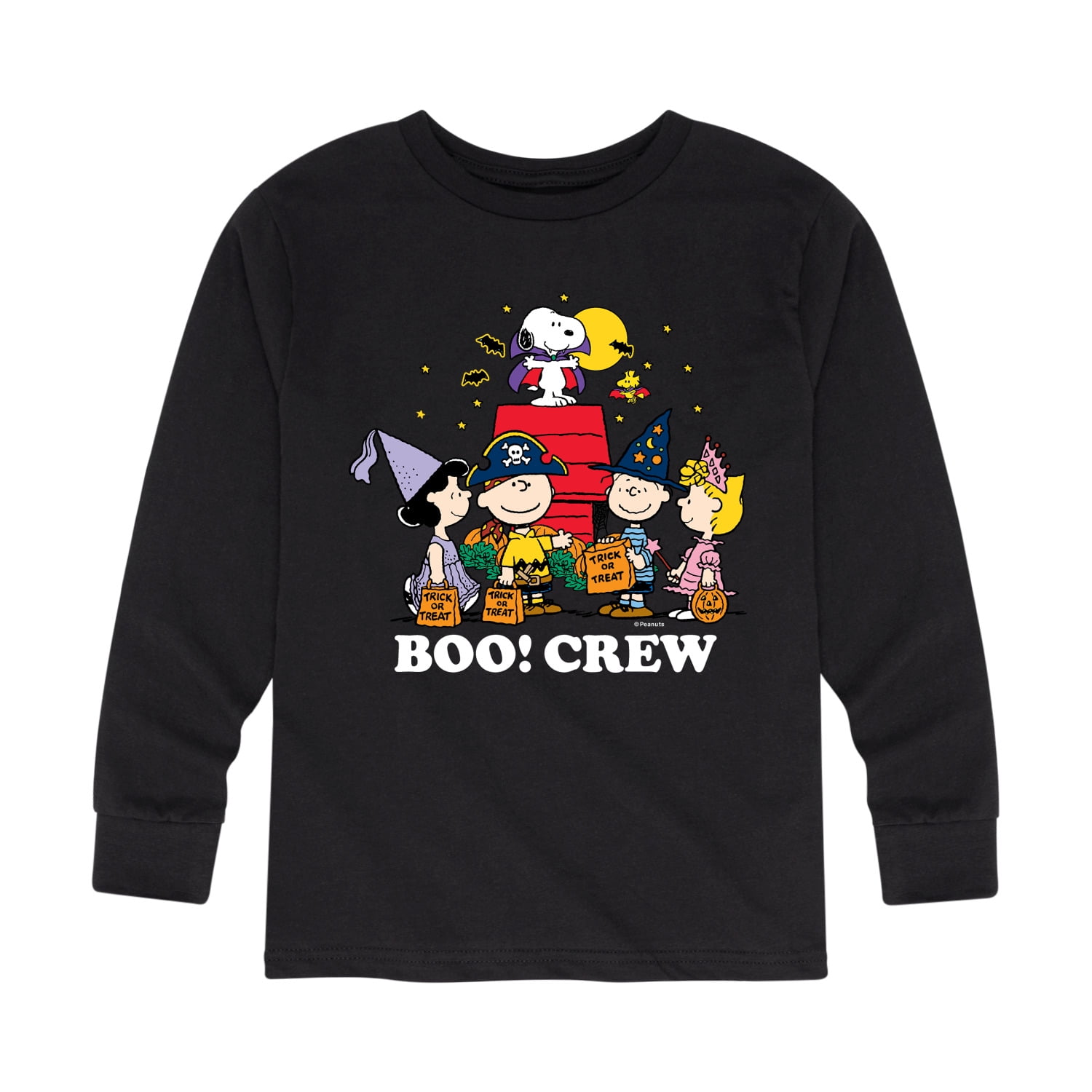 Peanuts - Boo Crew - Toddler And Youth Long Sleeve Graphic T-Shirt ...