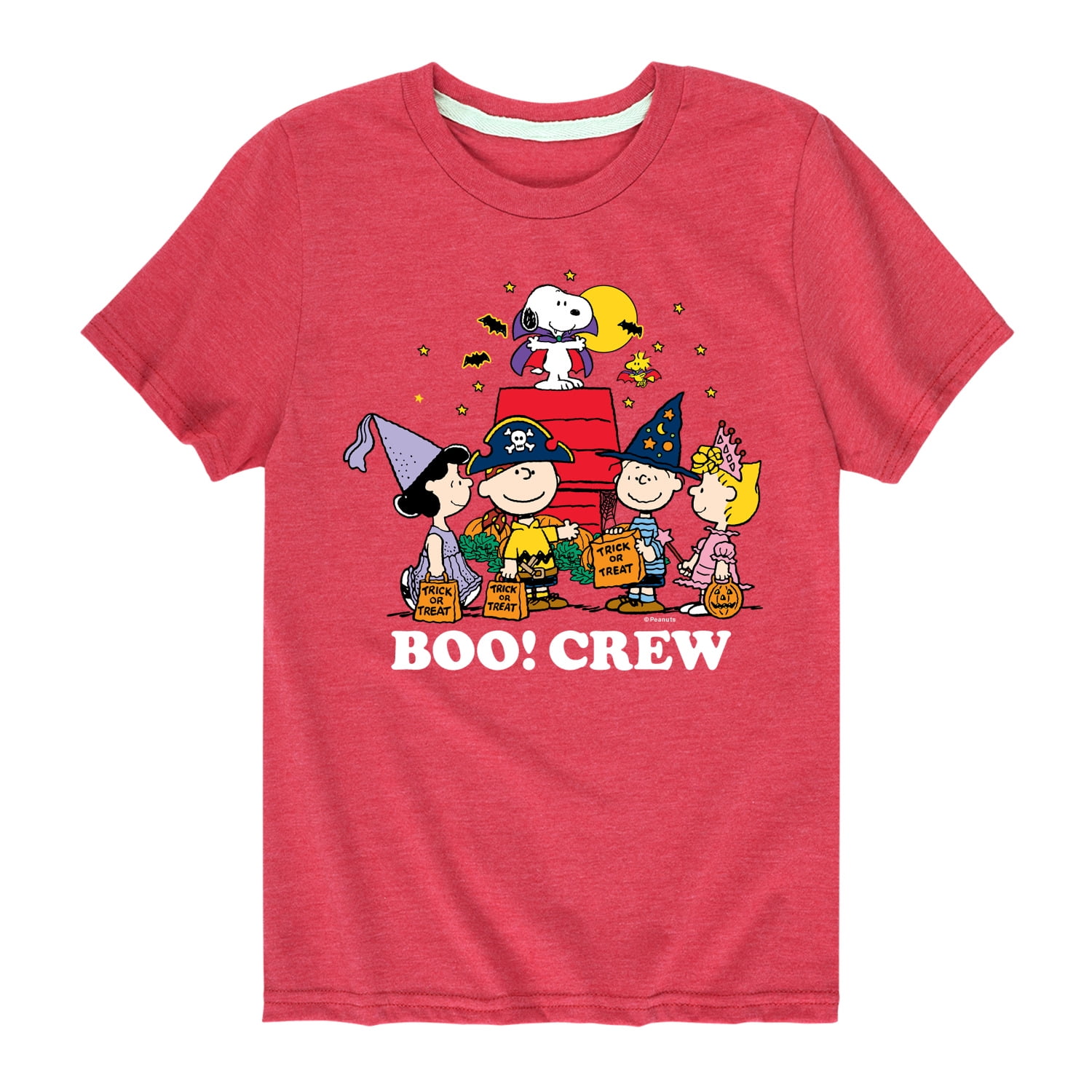 Peanuts - Boo Crew - Toddler And Youth Short Sleeve Graphic T-Shirt ...