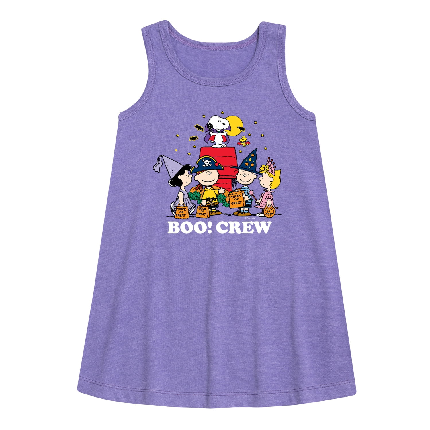 Peanuts - Boo Crew - Toddler and Youth Girls A-line Dress - Walmart.com