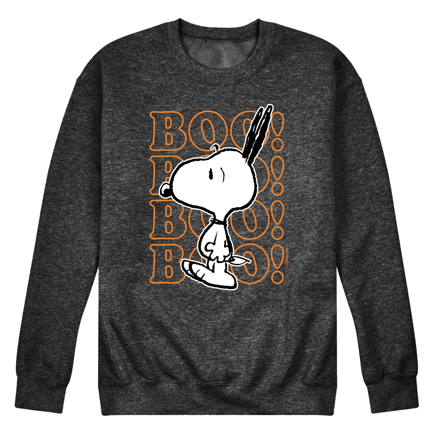 Peanuts - Boo Snoopy Scared - Men's Crew Neck Fleece Pullover - Walmart.com