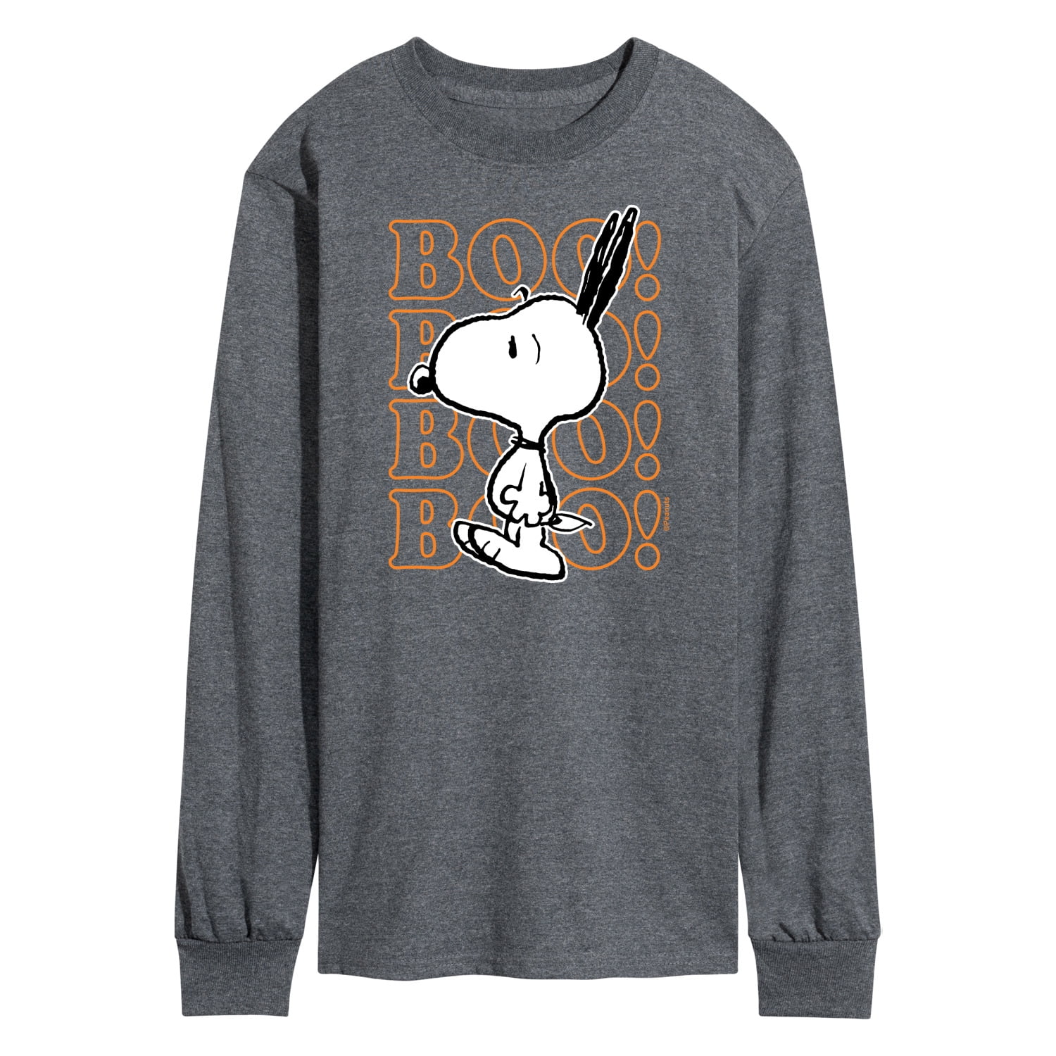 Peanuts - Boo Snoopy Scared - Men's Long Sleeve T-Shirt - Walmart.com