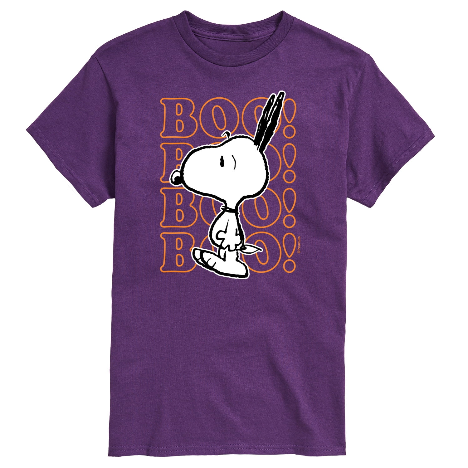 Peanuts - Boo Snoopy Scared - Men's Short Sleeve Graphic T-Shirt ...