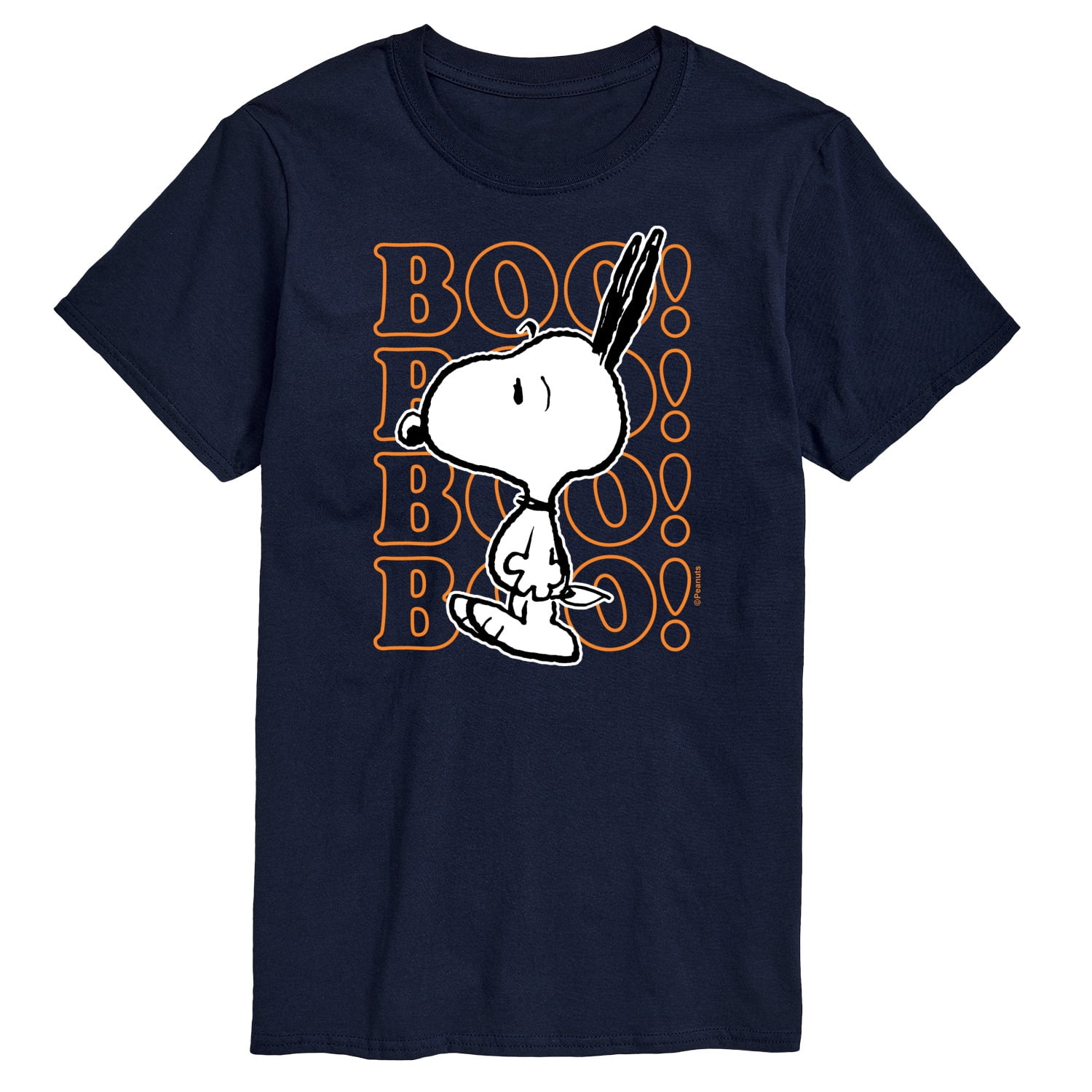 Peanuts - Boo Snoopy Scared - Men's Short Sleeve Graphic T-Shirt ...
