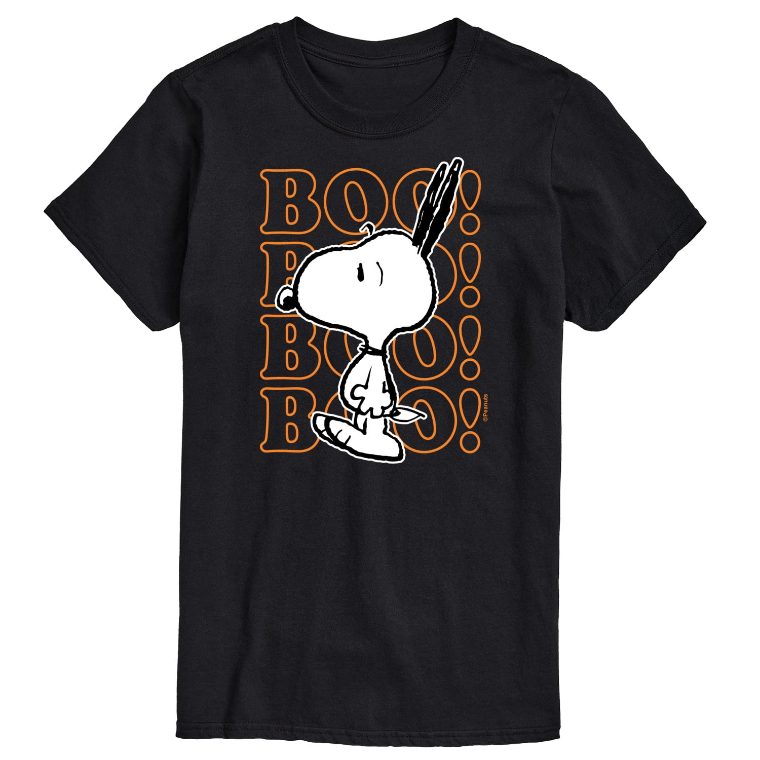 Peanuts - Boo Snoopy Scared - Men's Short Sleeve Graphic T-Shirt ...