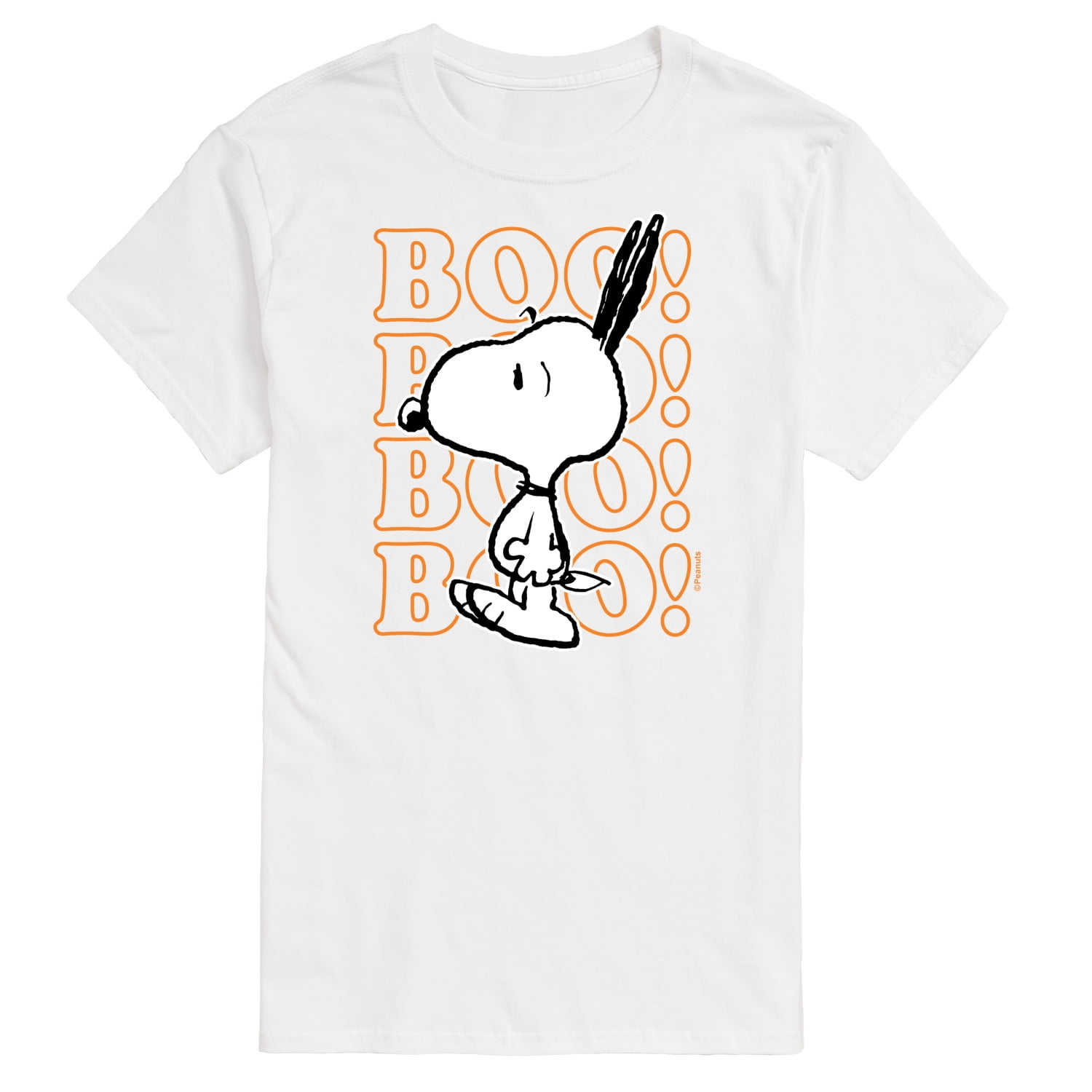 Peanuts - Boo Snoopy Scared - Men's Short Sleeve Graphic T-Shirt ...