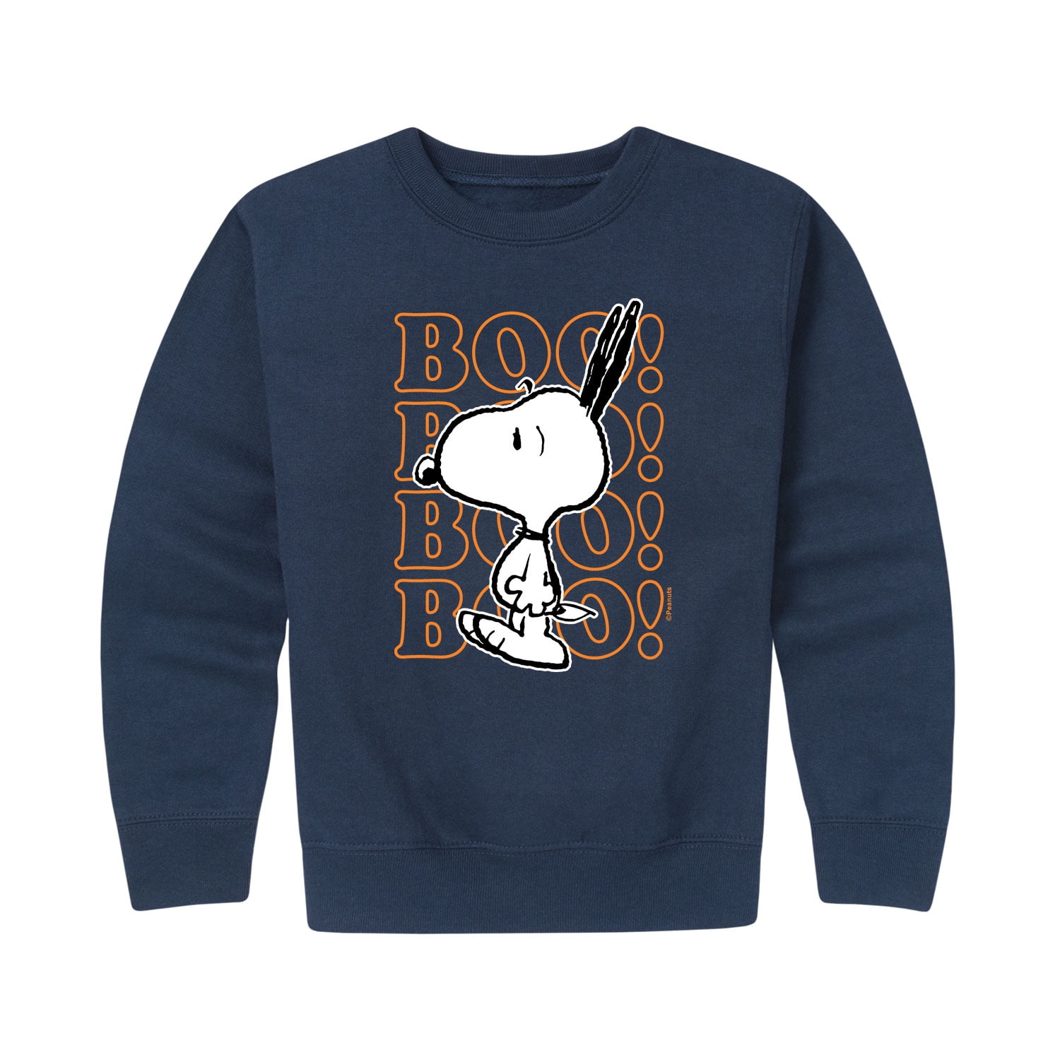 Peanuts - Boo Snoopy Scared - Toddler And Youth Crewneck Fleece ...