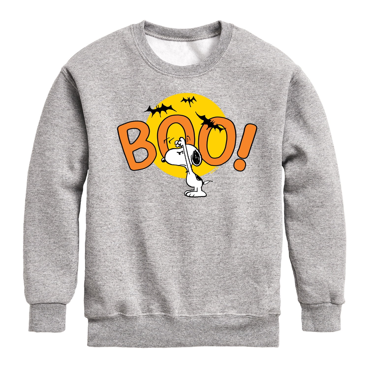 Peanuts - Boo Snoopy - Toddler And Youth Crewneck Fleece Sweatshirt ...