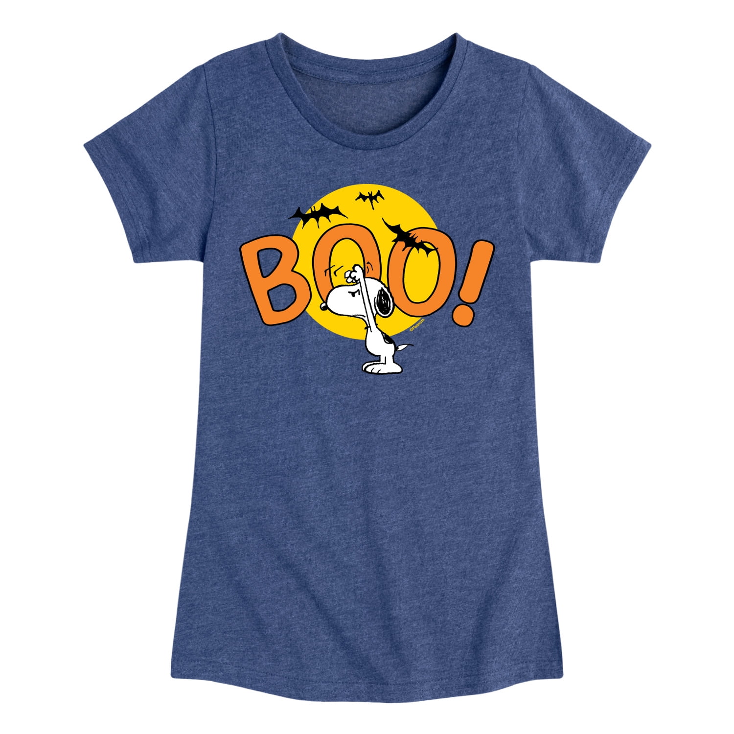 Peanuts - Boo Snoopy - Toddler And Youth Girls Short Sleeve Graphic T ...