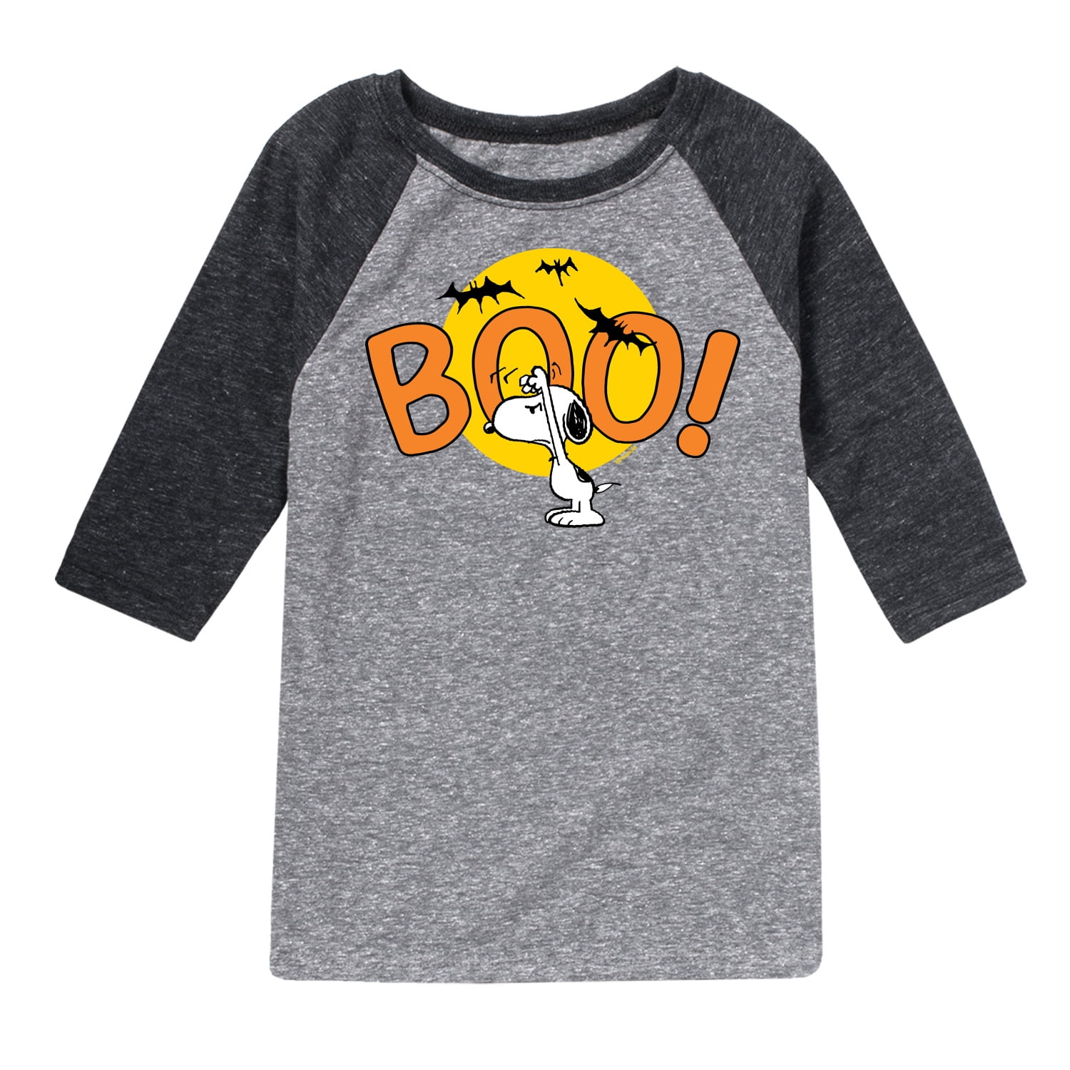 Peanuts - Boo Snoopy - Toddler And Youth Raglan Graphic T-Shirt ...