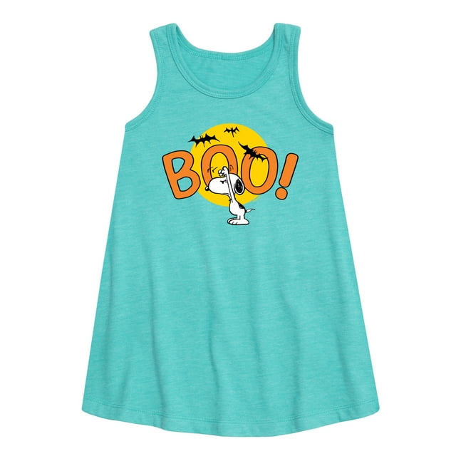 Peanuts - Boo Snoopy - Toddler and Youth Girls A-line Dress - Walmart.com