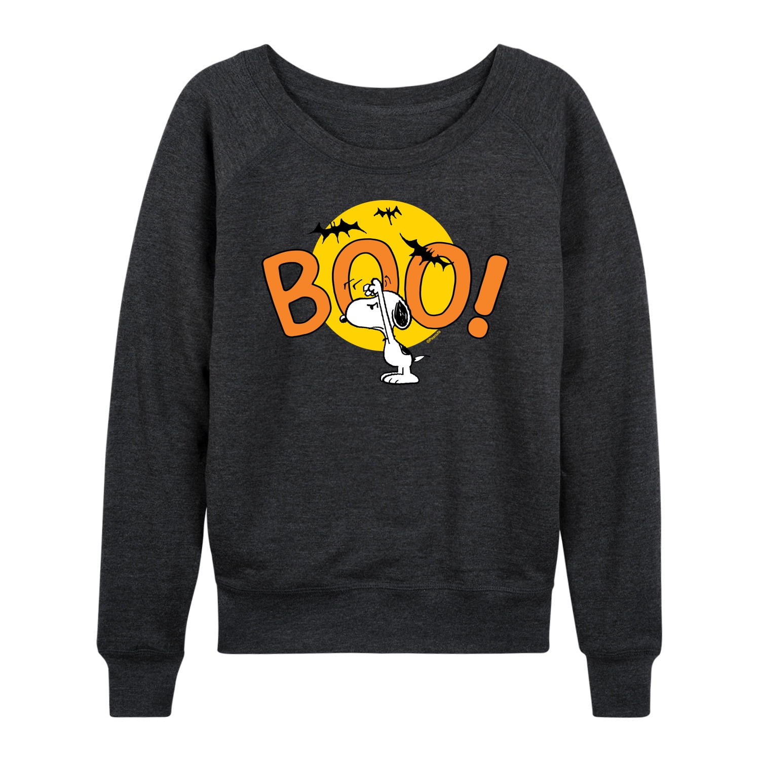 Peanuts - Boo Snoopy - Women's Lightweight French Terry Long Sleeve ...