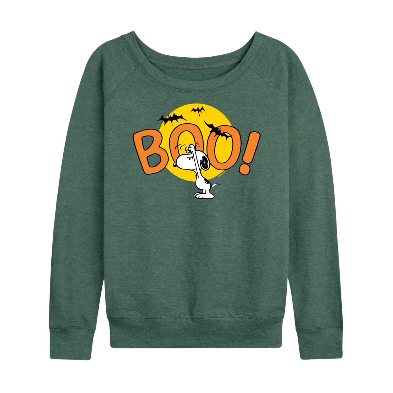 Peanuts - Boo Snoopy - Women's Lightweight French Terry Long Sleeve ...