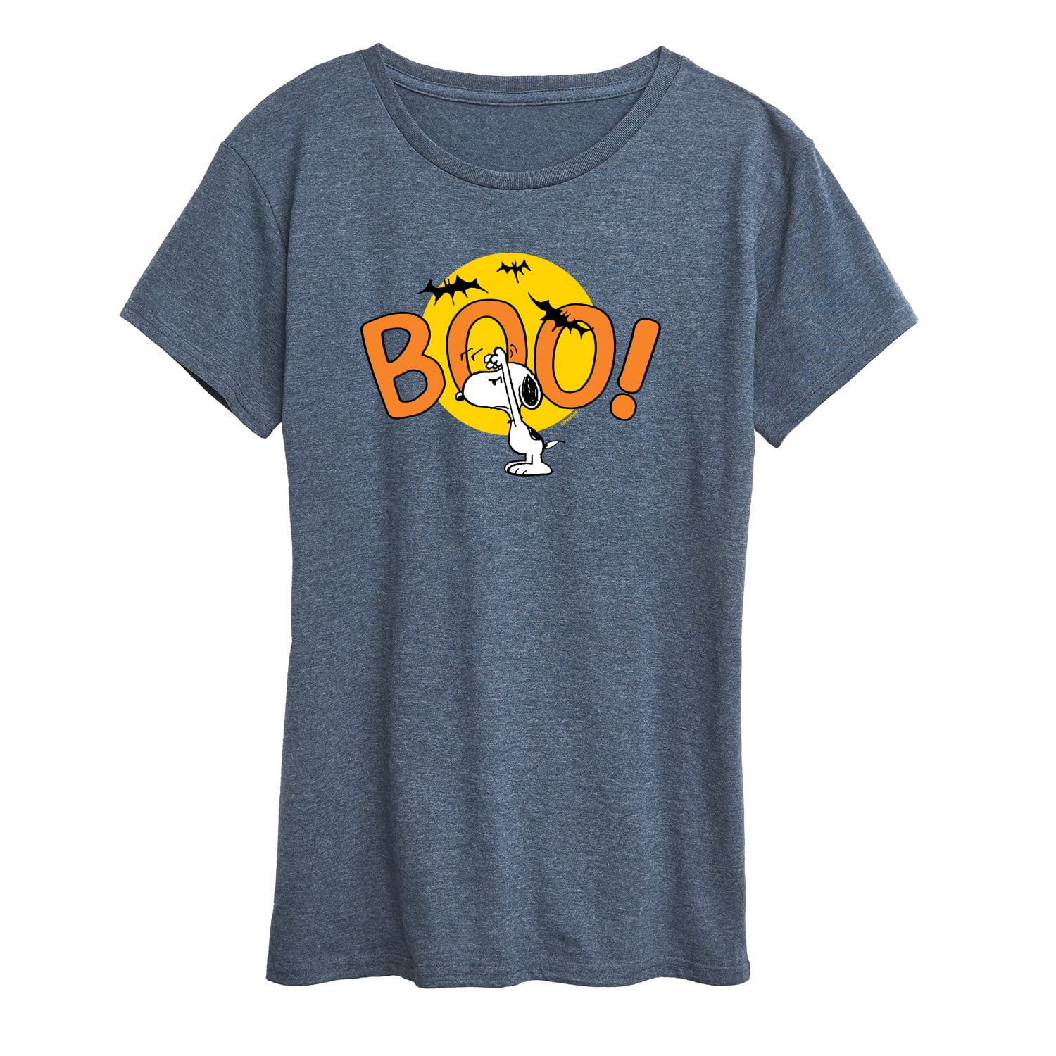Peanuts - Boo Snoopy - Women's Short Sleeve Graphic T-Shirt - Walmart.com