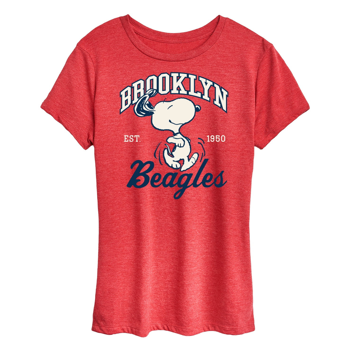 Peanuts - Brooklyn Beagles - Ladies Short Sleeve Classic Fit Tee ...