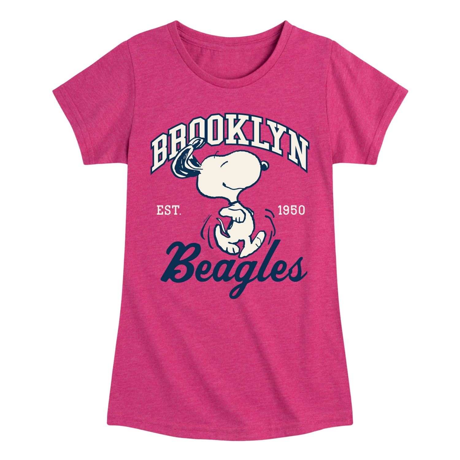 Peanuts - Brooklyn Beagles - Toddler & Youth Girls Short Sleeve Graphic ...