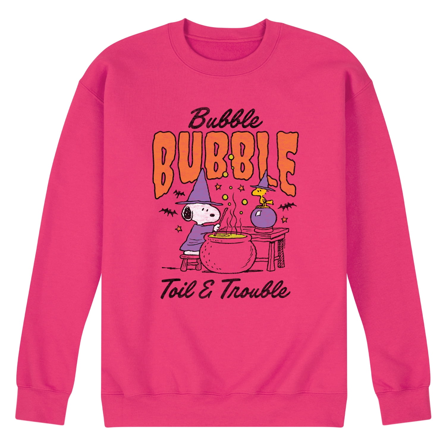 Peanuts - Bubble Bubble Toil Trouble - Men's Crew Neck Fleece Pullover ...