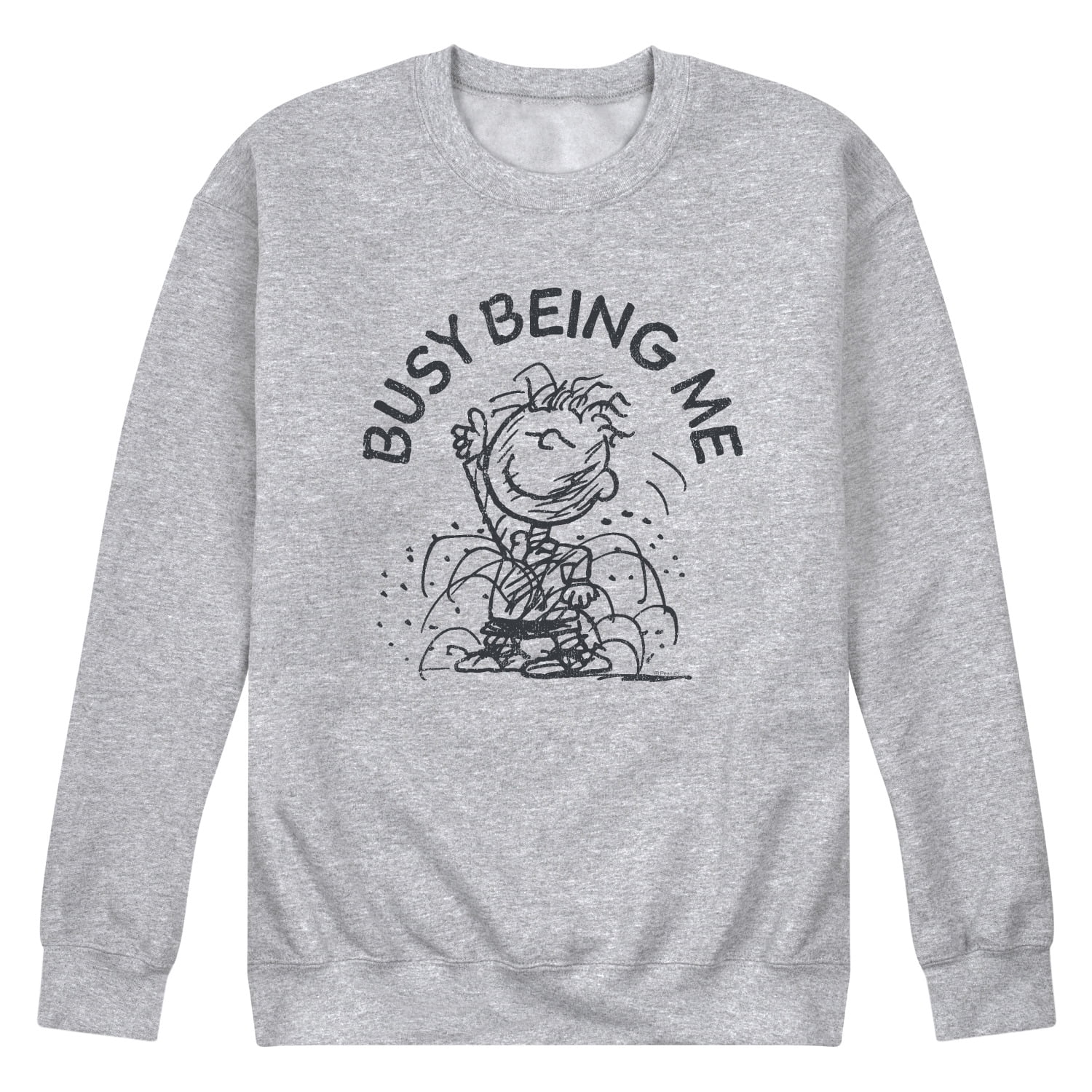 Peanuts - Busy Being Me Pigpen - Men's Crew Fleece Sweatshirt - Walmart.com