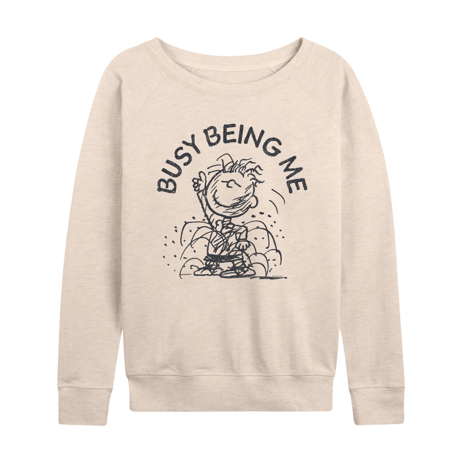 Peanuts - Busy Being Me Pigpen - Women's French Terry Long Sleeve ...